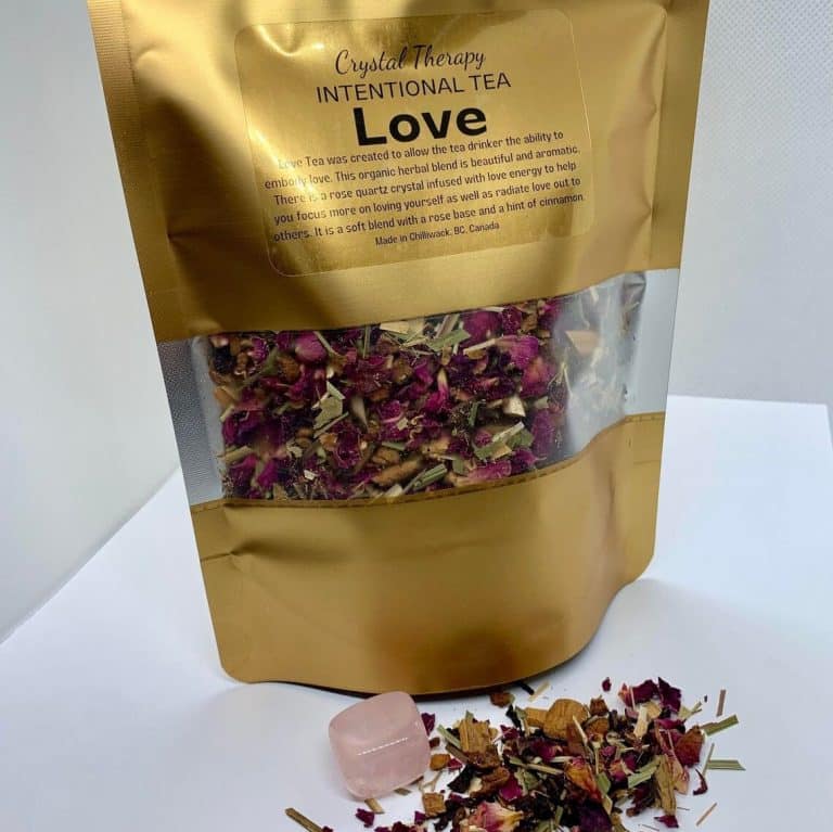 Love Tea Organic Intentional Herbal Tea - Crystal Therapy